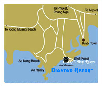 Map of Diamond Resort - Krabi