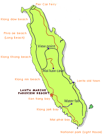 Map of Lanta Marine Park View