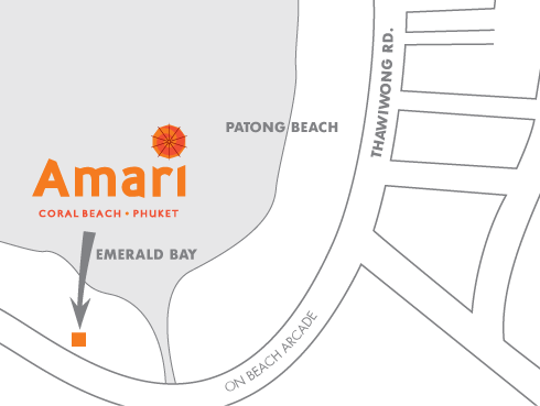 Map of Amari Coral Beach Resort, Phuket