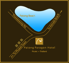 Map of Patong Paragon Resort & Spa, Phuket